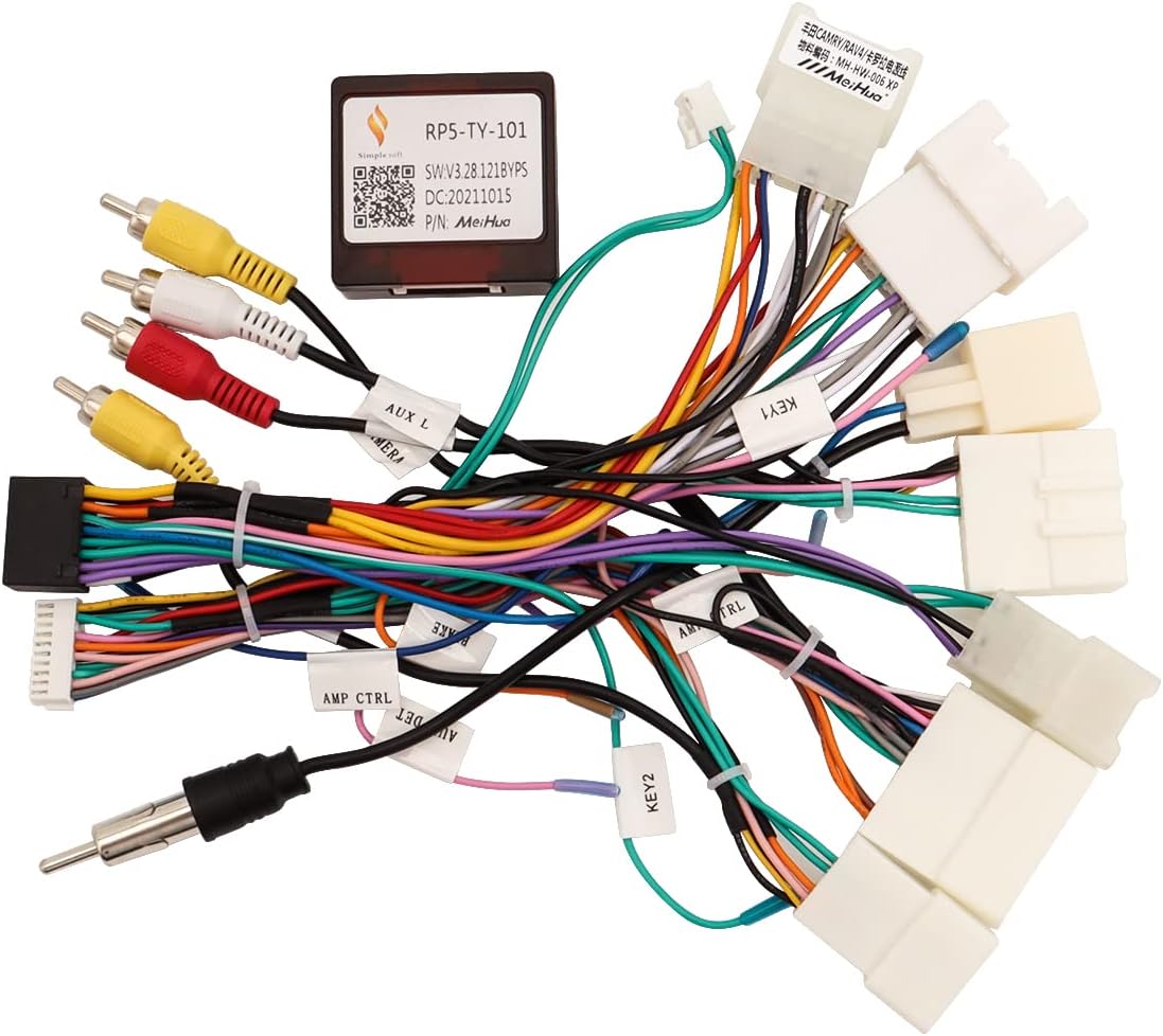 Amazon.com: ViaBecs Car Head Unit Wire Harness for Toyota Corolla RAV4 ...