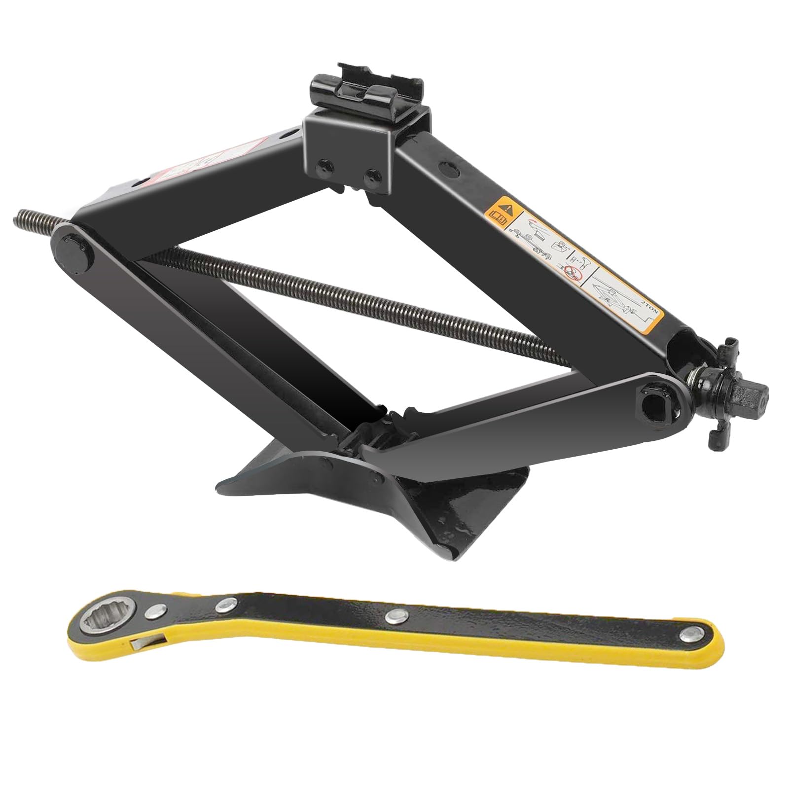 Amazon.com: Allucky Scissor Lift Jack Heavy Duty Lifting Jack Tire ...