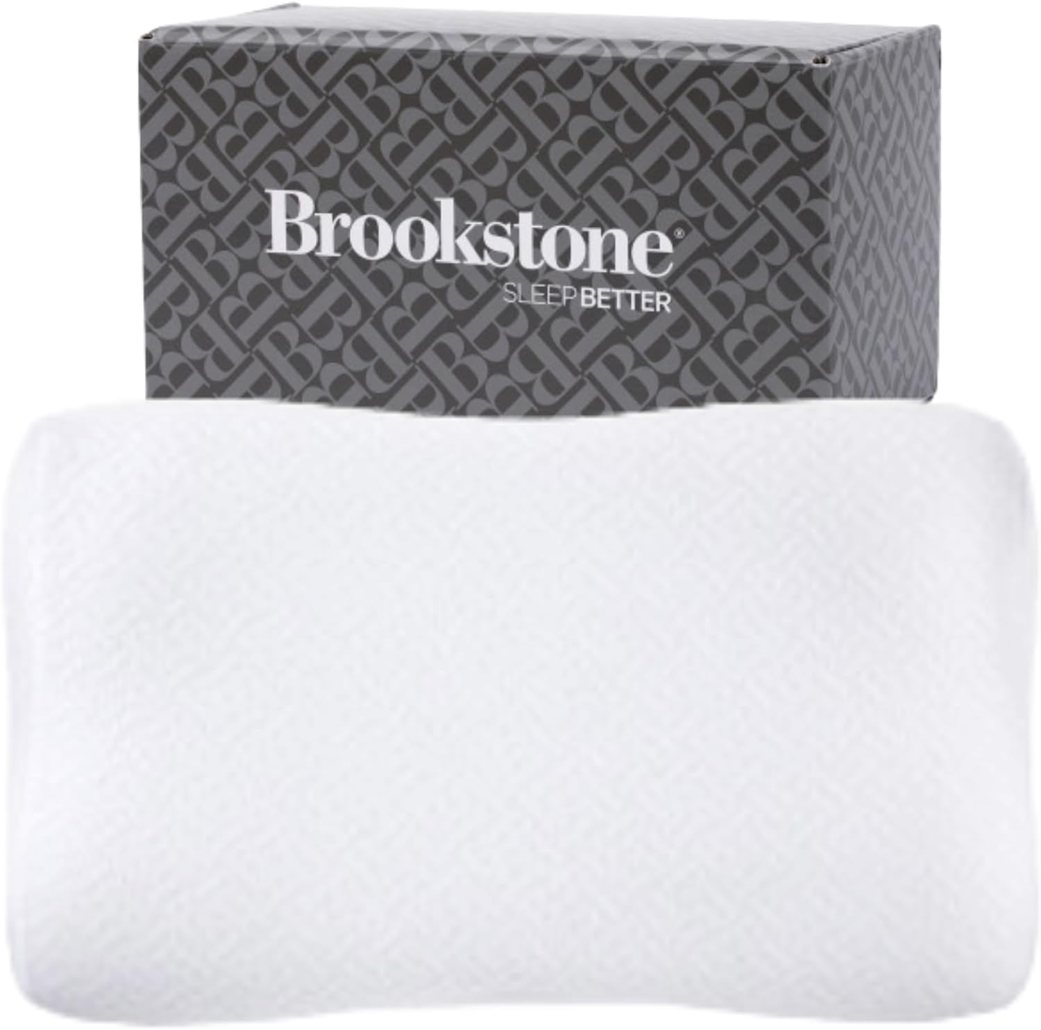 Amazon.com: Brookstone Memory Foam Pillow - Supportive Pillows Adapt to ...