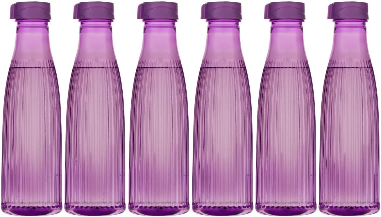 MILTON Plastic Water Bottle, 1L, Set of 12, Red : Amazon.in: Home & Kitchen