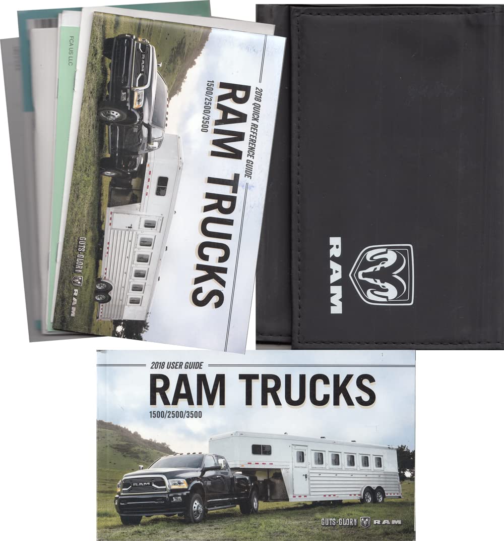 2018 DODGE RAM OWNERS MANUAL 1500 2500 3500 LARAMIE LIMITED SPORT V8 V6 ...