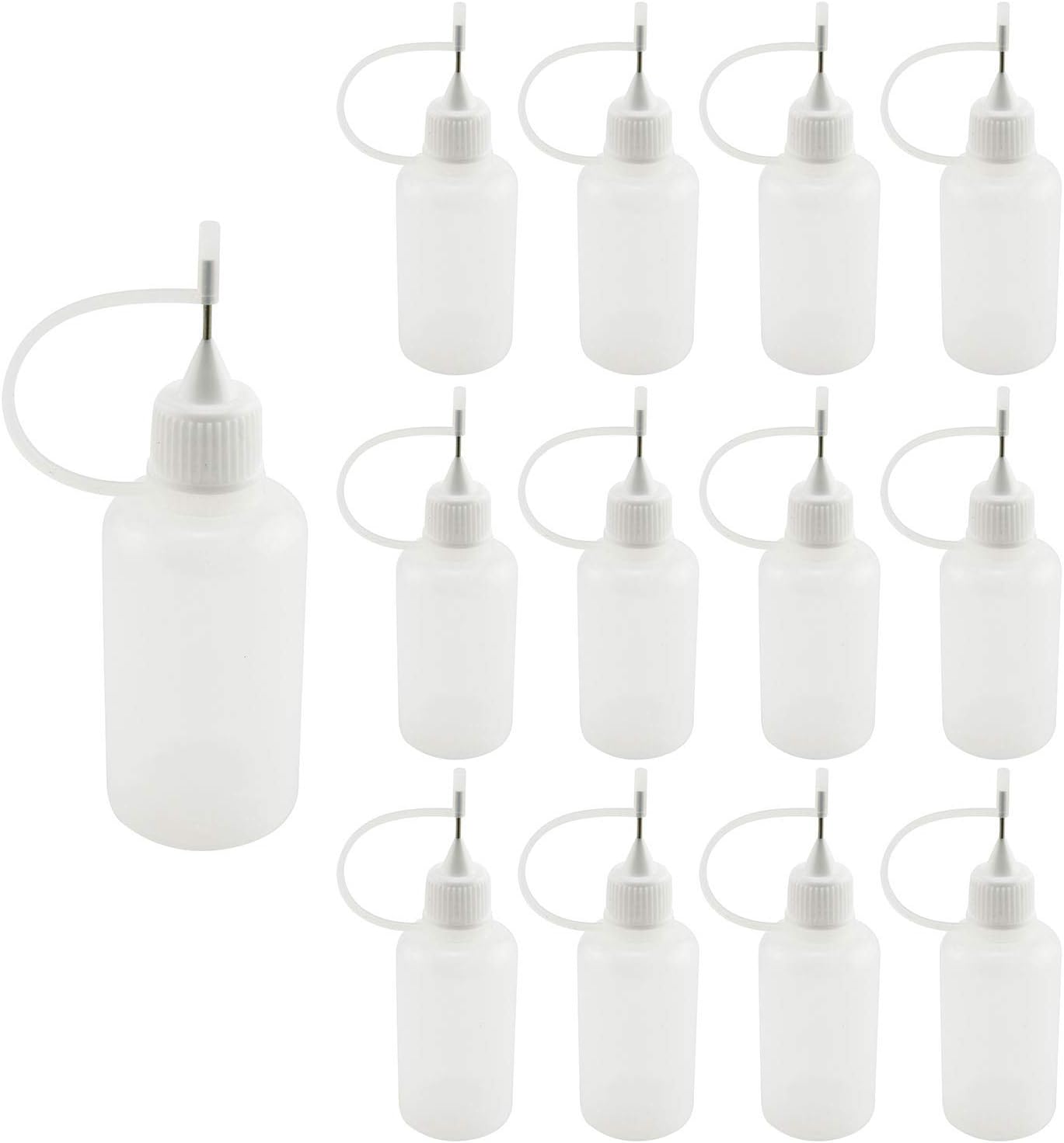 Amazon.com: Precision Needle Tip Glue Bottle Empty Dropper Plastic ...