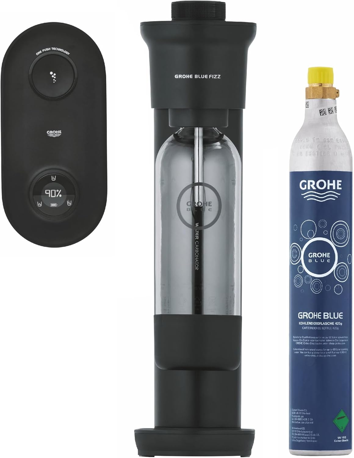 GROHE Blue Fizz Water Carbonator (Carbon Dioxide Bottle 425 g, CO₂ ...