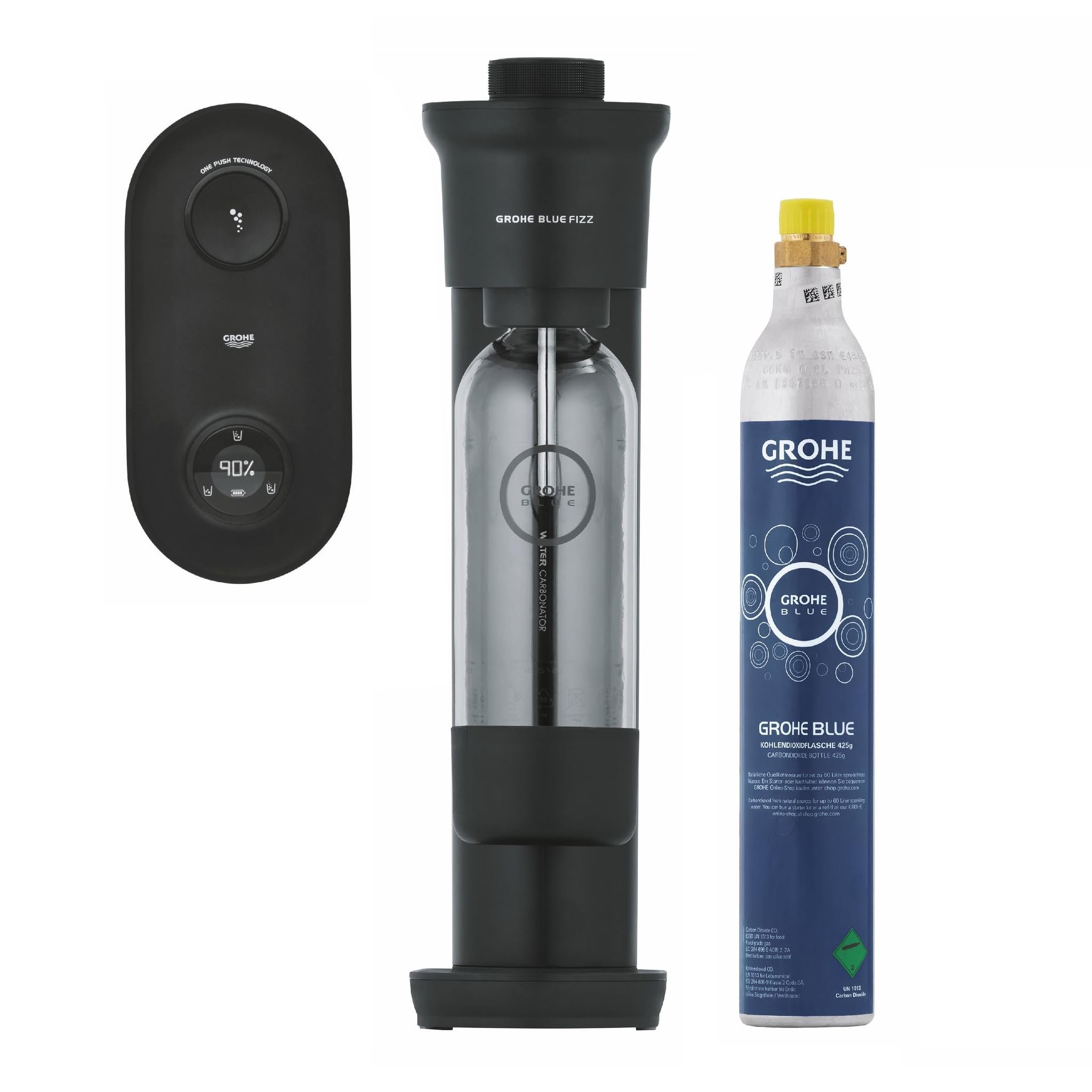 GROHE Blue Fizz Water Carbonator (Carbon Dioxide Bottle 425 g, CO₂ ...