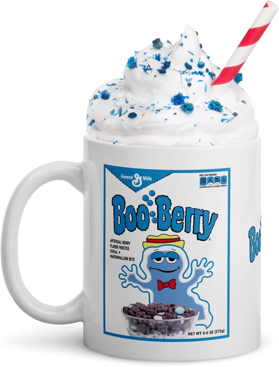 Amazon.com: Boo Berry Monster Cereal Mug White Glossy Coffee Cup ...