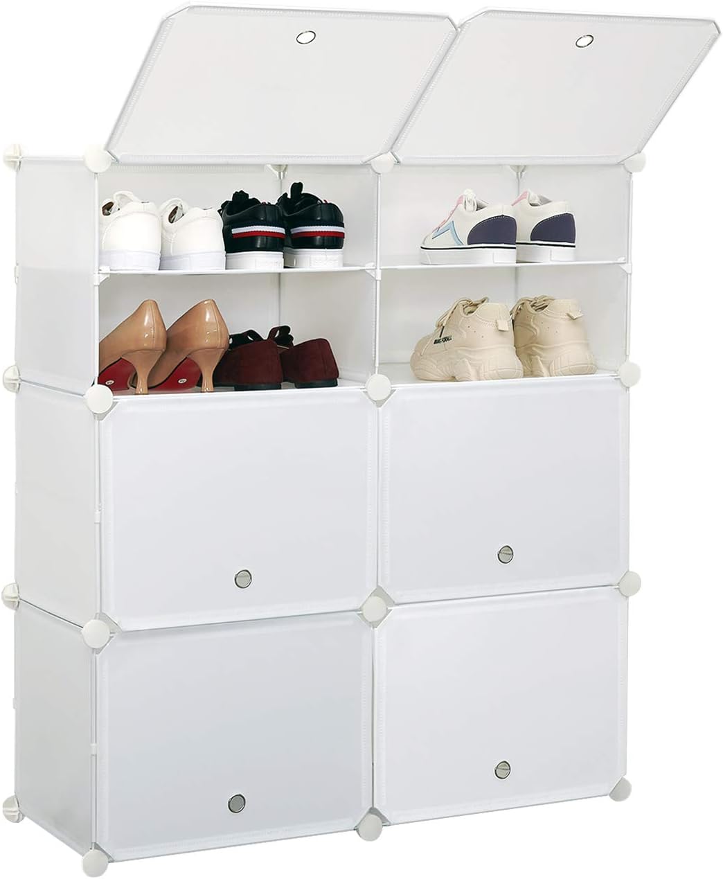 Meerveil Shoe Storage Cabinet, Shoes Rack, Shoe Storage Ideas, Plastic ...