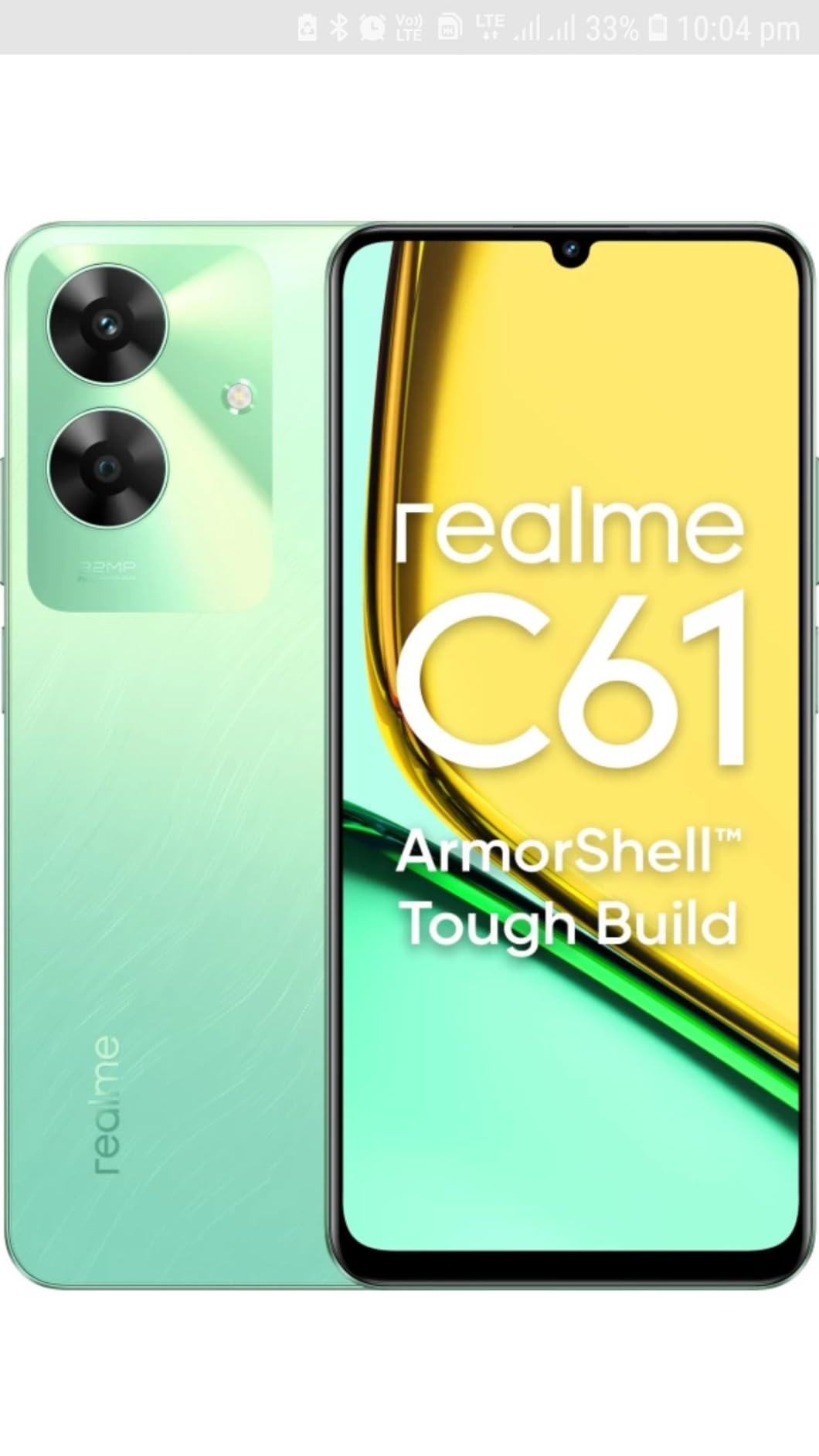 realme C61 4G (6 GB, 128GB Safari Green) : Amazon.in: Electronics