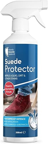 Suede Protector Spray 500ml -Advanced Waterproof & Conditioning Shoe ...