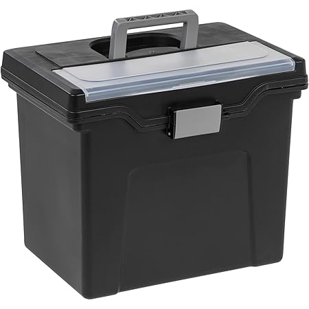 Amazon.com : Office Depot Large Mobile File Box, Letter Size, 11 5/8in ...