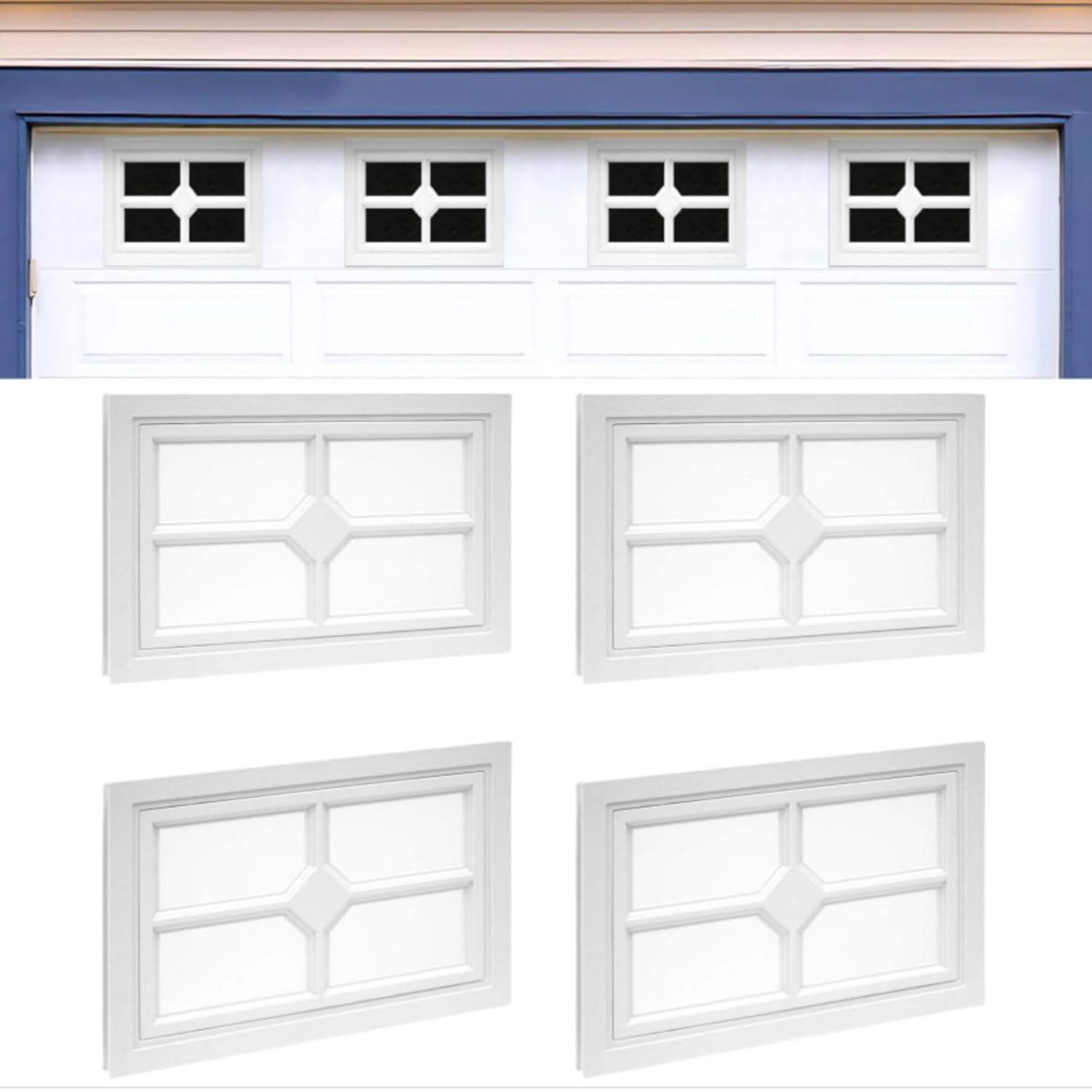 RDUIGT 4PCS Garage Door Windows, 20.7"x13.8" Garage Door Windows ...