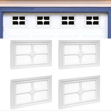 Amazon.com: RDUIGT 4PCS Garage Door Windows, 20.7"x13.8" Garage Door ...