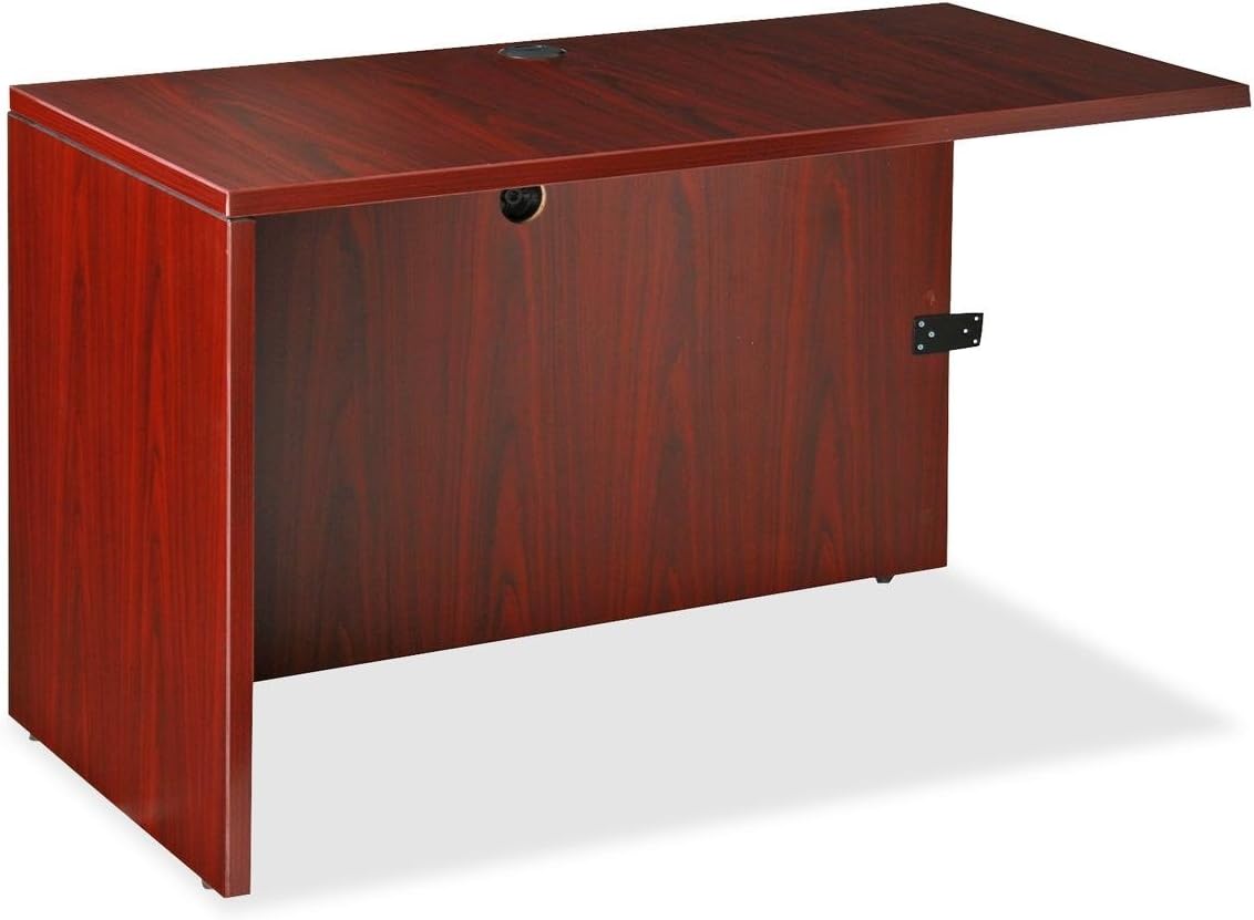 Amazon.com: Lorell Return Desk Shell, 48 by 24 by 29-1/2-Inch, Mahogany ...