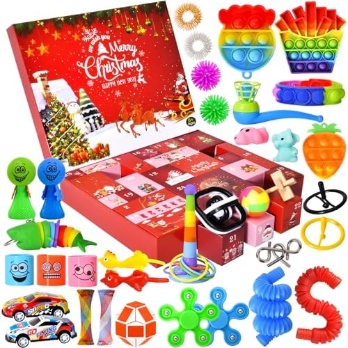 Amazon.com: Fidget Advent Calendars 2024 For Kids,24 Days of Surprises ...