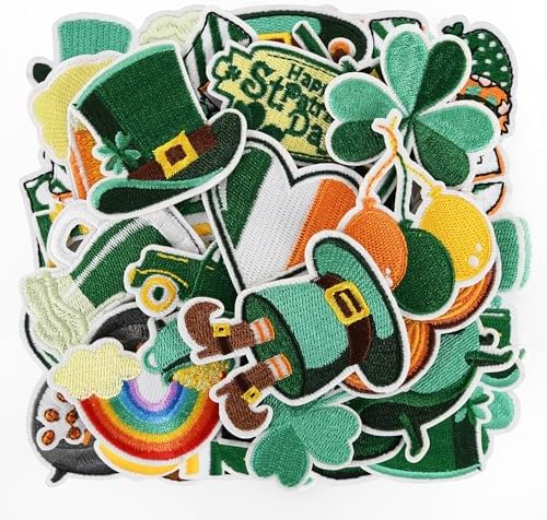 Amazon.com: Iron On Hats Patches for St. Patrick's Day: Meneng 45PCS ...
