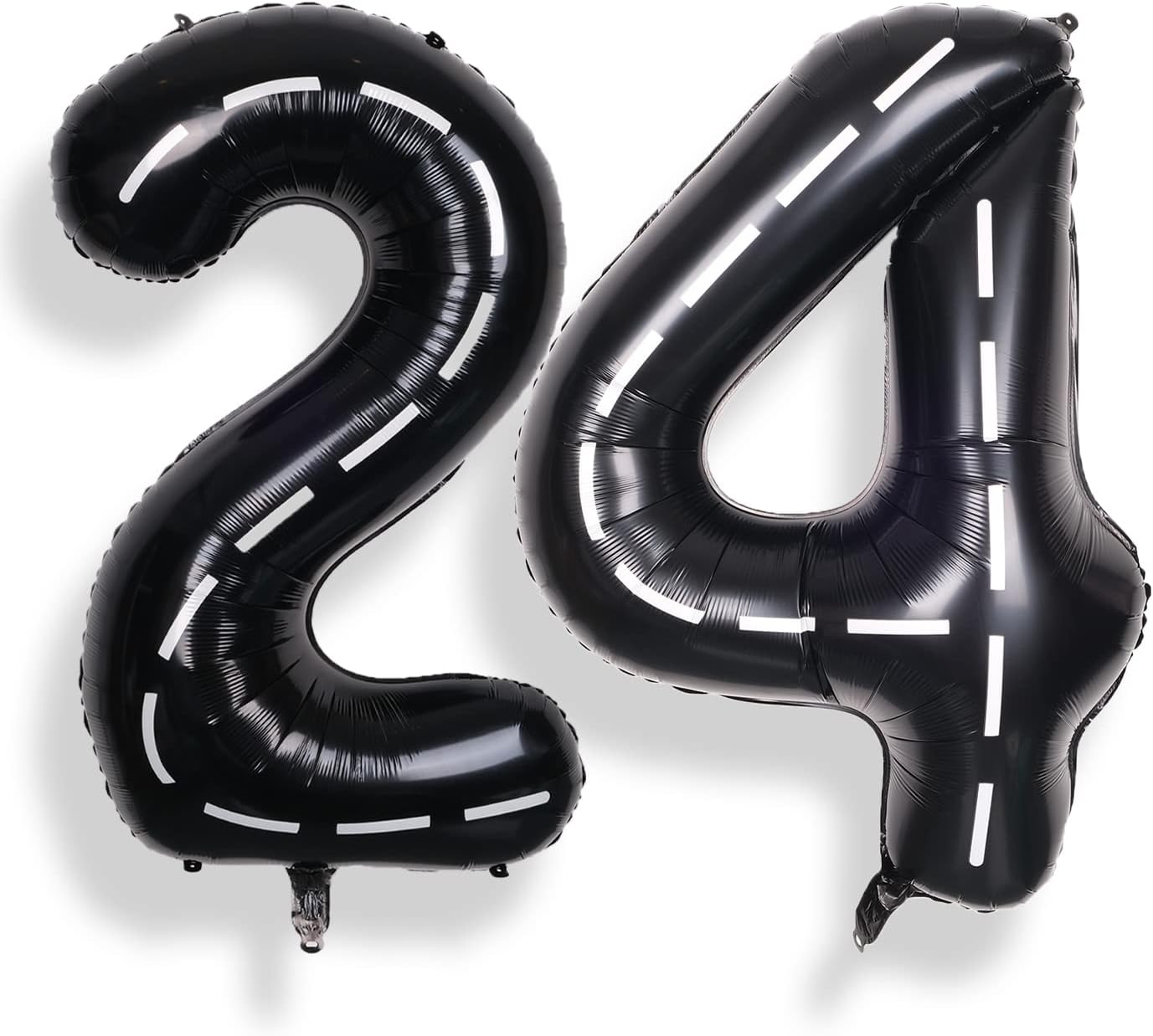 Amazon.com: SULALABOO 40Inch Black 24 Number Balloons Large Helium ...