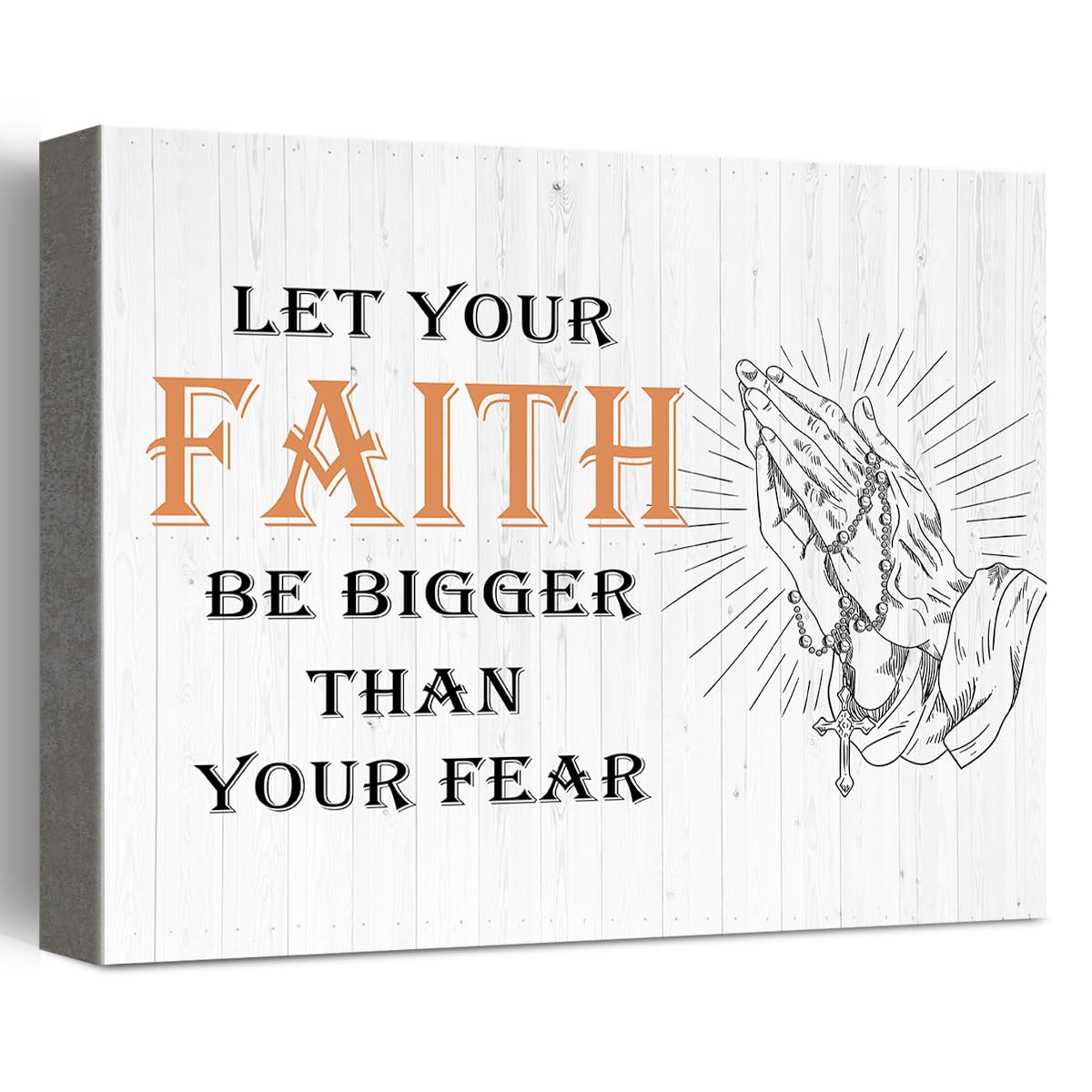 Amazon.com: Inspirational Bible Verses Wall Decor,Let Your Faith Be ...