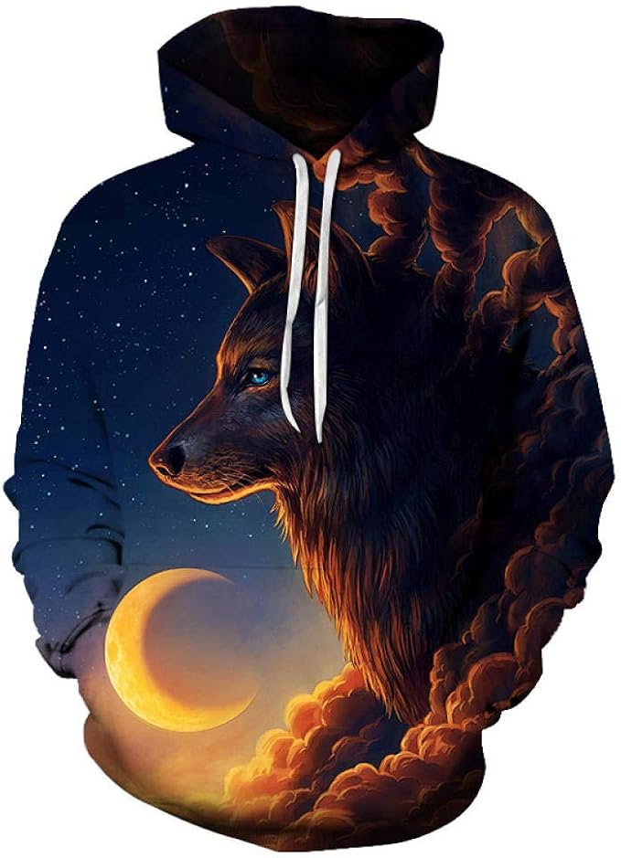 Suéter con Cabeza De Lobo, Impresión Digital En 3D, Uniforme De Béisbol ...