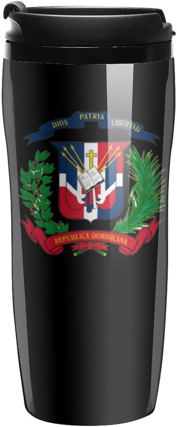 Amazon.com: Coat of Arms of Dominican Coffee Mug Double-Layer Plastic ...