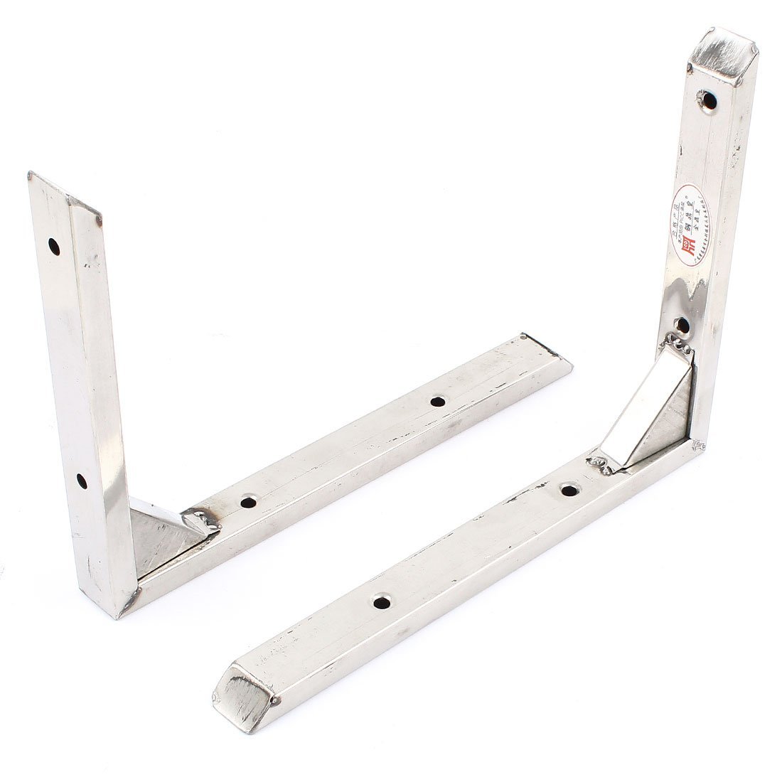 PRAV® 2 Pcs Stainless Steel 90 Degree Wall Mounting Support Bracket 8 ...