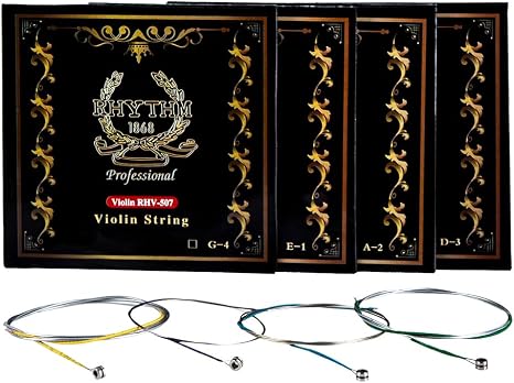 Amazon.com: Rhythm Violin Strings Handmade Replacement-Set – 1 Pack ...