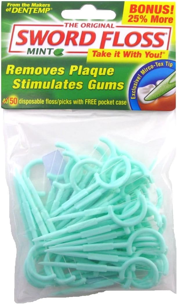 Sword Floss 40's Mint (Pack of 12) : Amazon.ca: Health & Personal Care