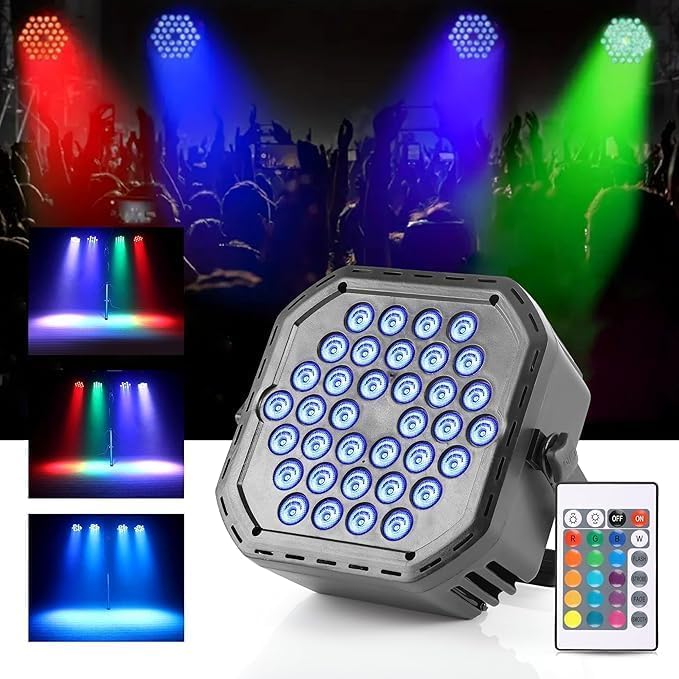 Buy ME Light RGB Stage Par Light 36 Led - DJ Light with Remote Control ...