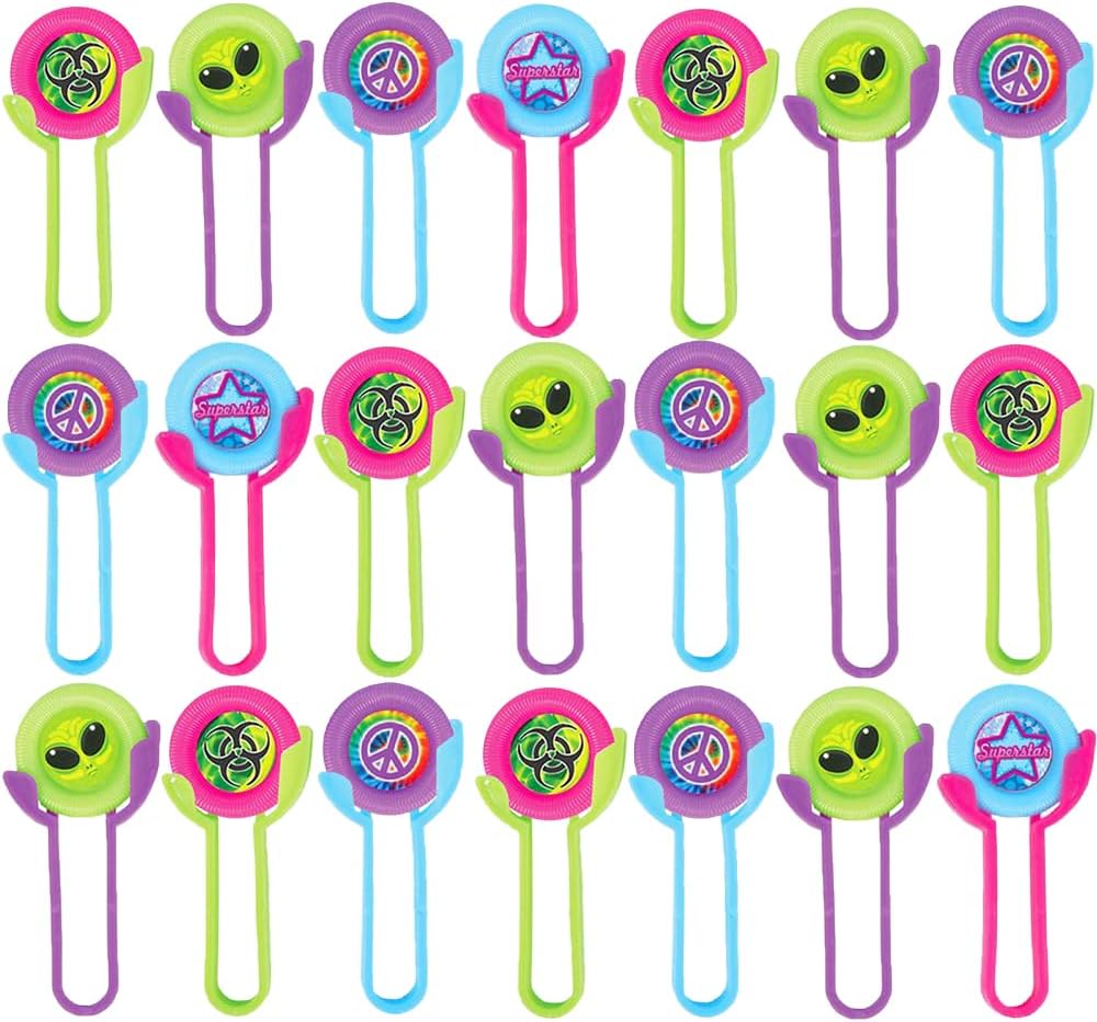 Amazon.com: ArtCreativity Mini Disk Shooters, Set of 48, Flying Disc ...