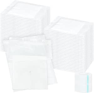 200 Pcs 4" x 4" Split Gauze Pads 6 Ply Split Drain Sponge Gauze Non ...