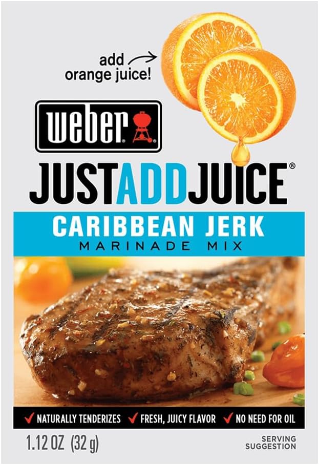 Amazon.com : Weber Caribbean Jerk Marinade Mix, 1.12 oz. Packets (4 ...