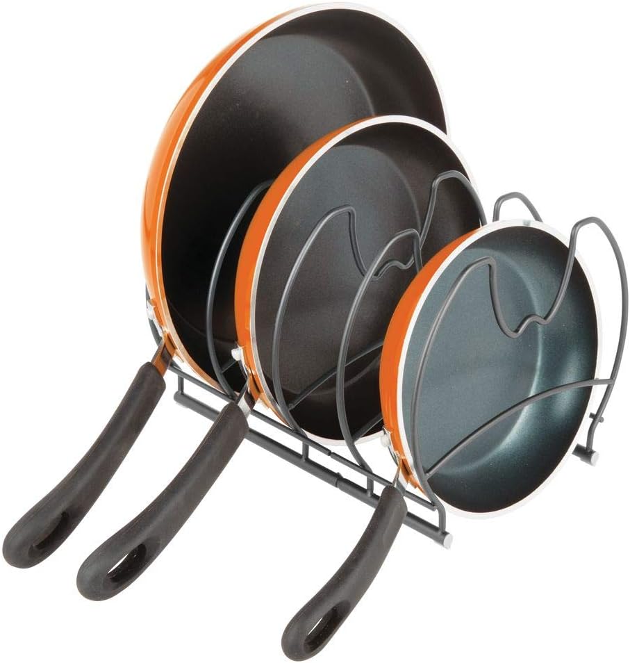 Amazon.com: mDesign Metal Wire Pot and Pan Organizer Rack for Kitchen ...