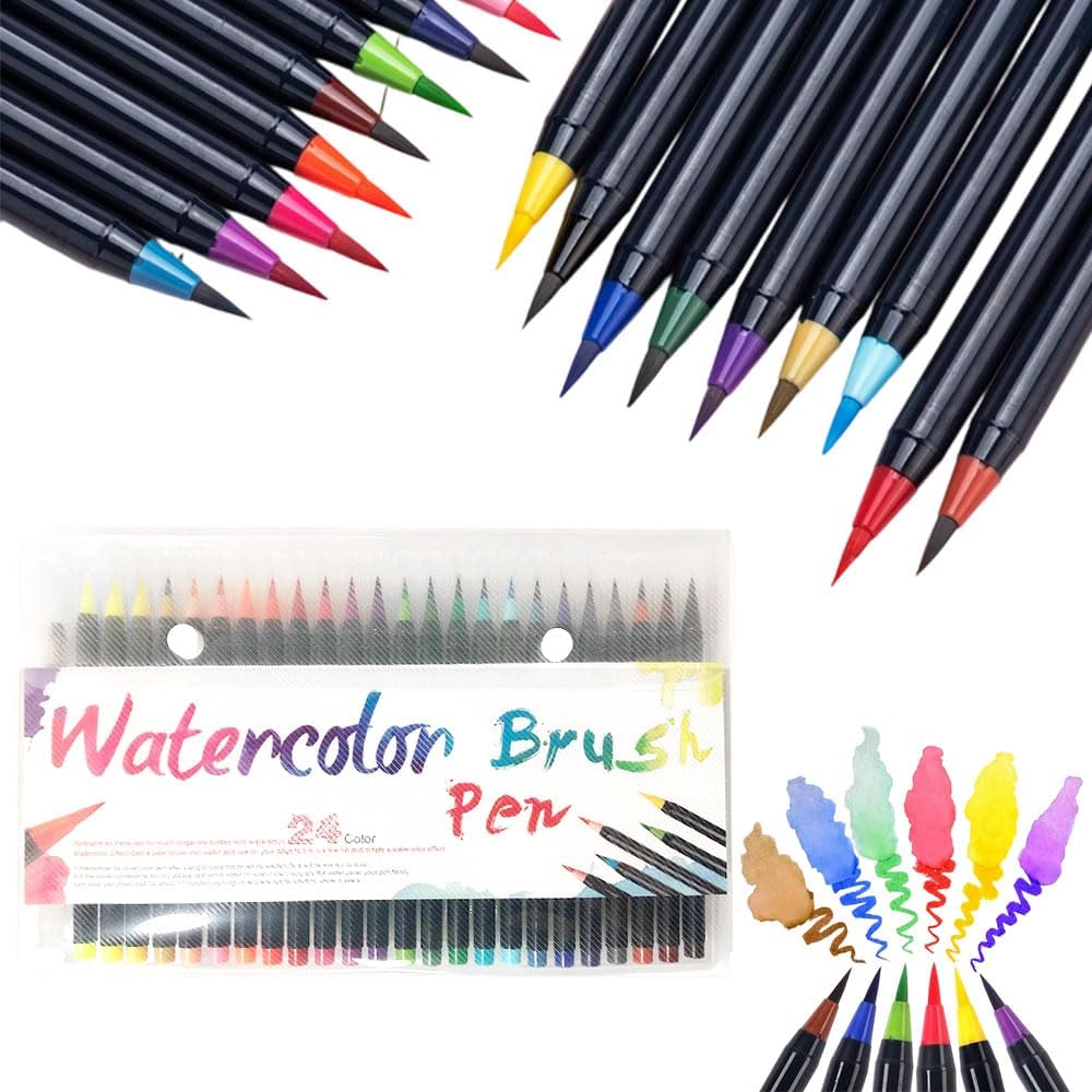Amazon.com : Watercolor Real Brush Pen Sets, 2025 New 20/24/48 ...