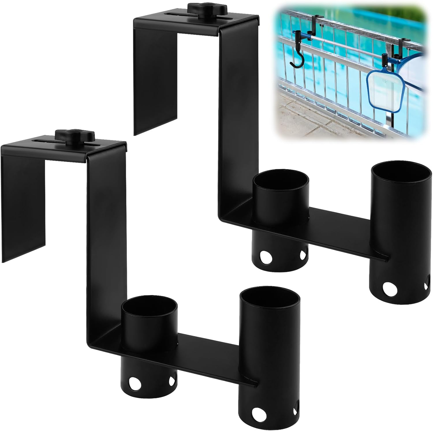 Amazon.com : Yyndelicate 2 Pcs Pool Fence Hooks, Adjustable Tool ...