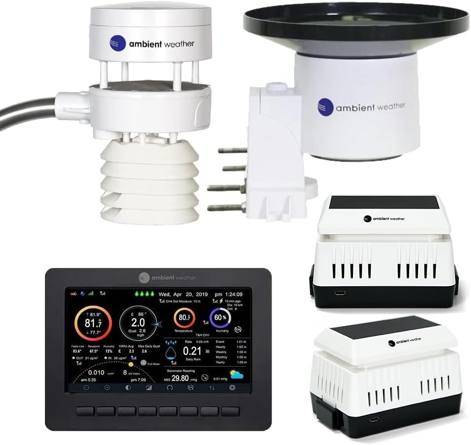 Amazon.com: Ambient Weather WS-5000 Air Quality Bundle with PM2.5, PM10 ...