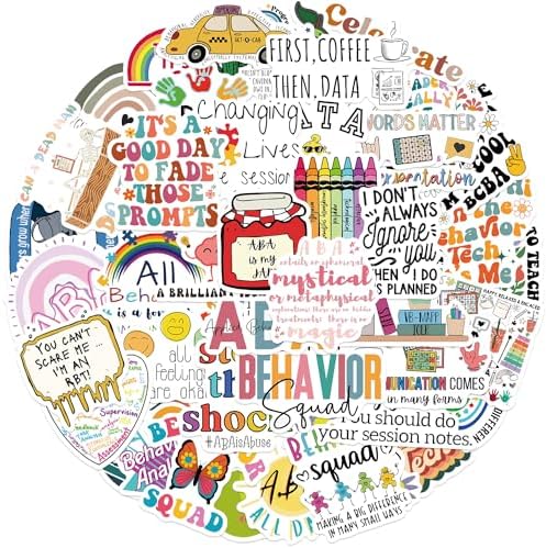 Amazon.com: 50Pcs Cartoon ABA Stickers for Kids, Applied Behaviour ...