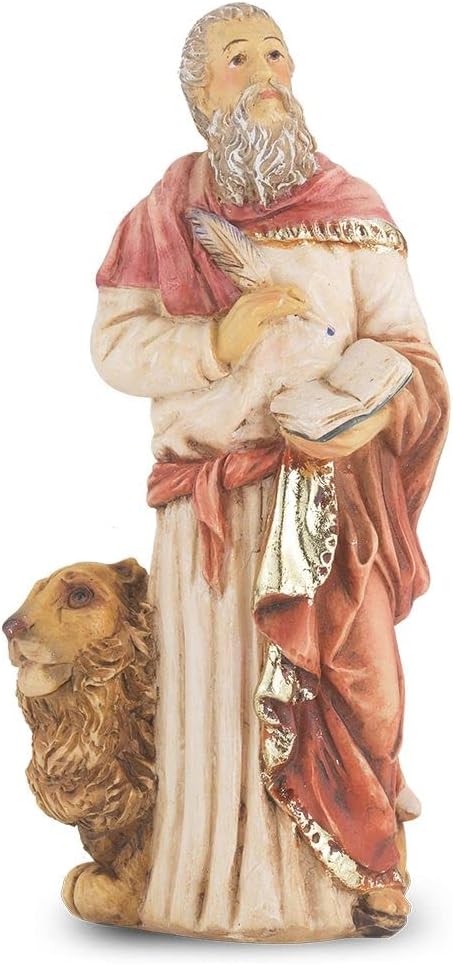 Amazon.com: St. Mark 4" Cold Cast Resin Hand Painted Patron Saint ...