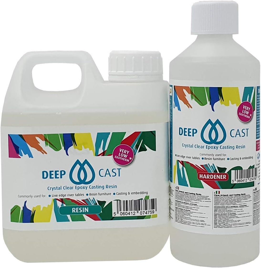 Deep Cast Clear Casting Resin for River Tables and deep pours (3L ...