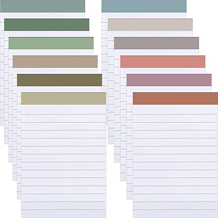 Amazon.com : Tenceur 12 Pack Small Notepads 4 x 6 Inch Lined Memo Pads ...