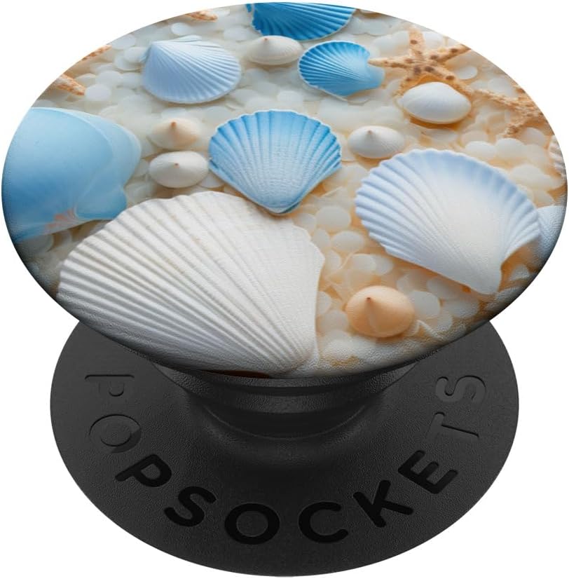 Amazon.com: 3D Blue and White Beach Seashells 20 oz Skinny Sublimation ...