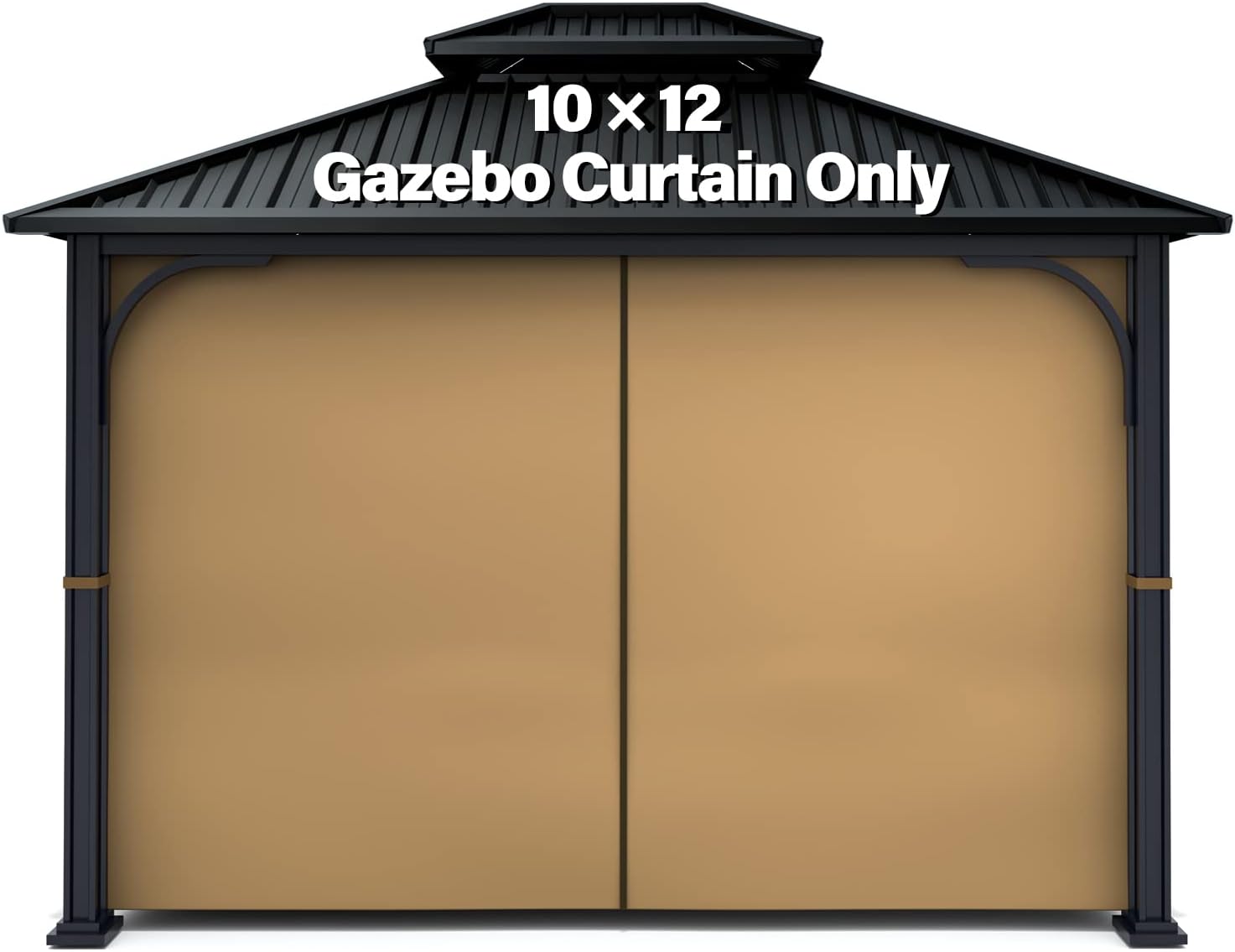 Amazon.com : Gazebo Privacy Curtain with Zipper Side Wall Universal ...