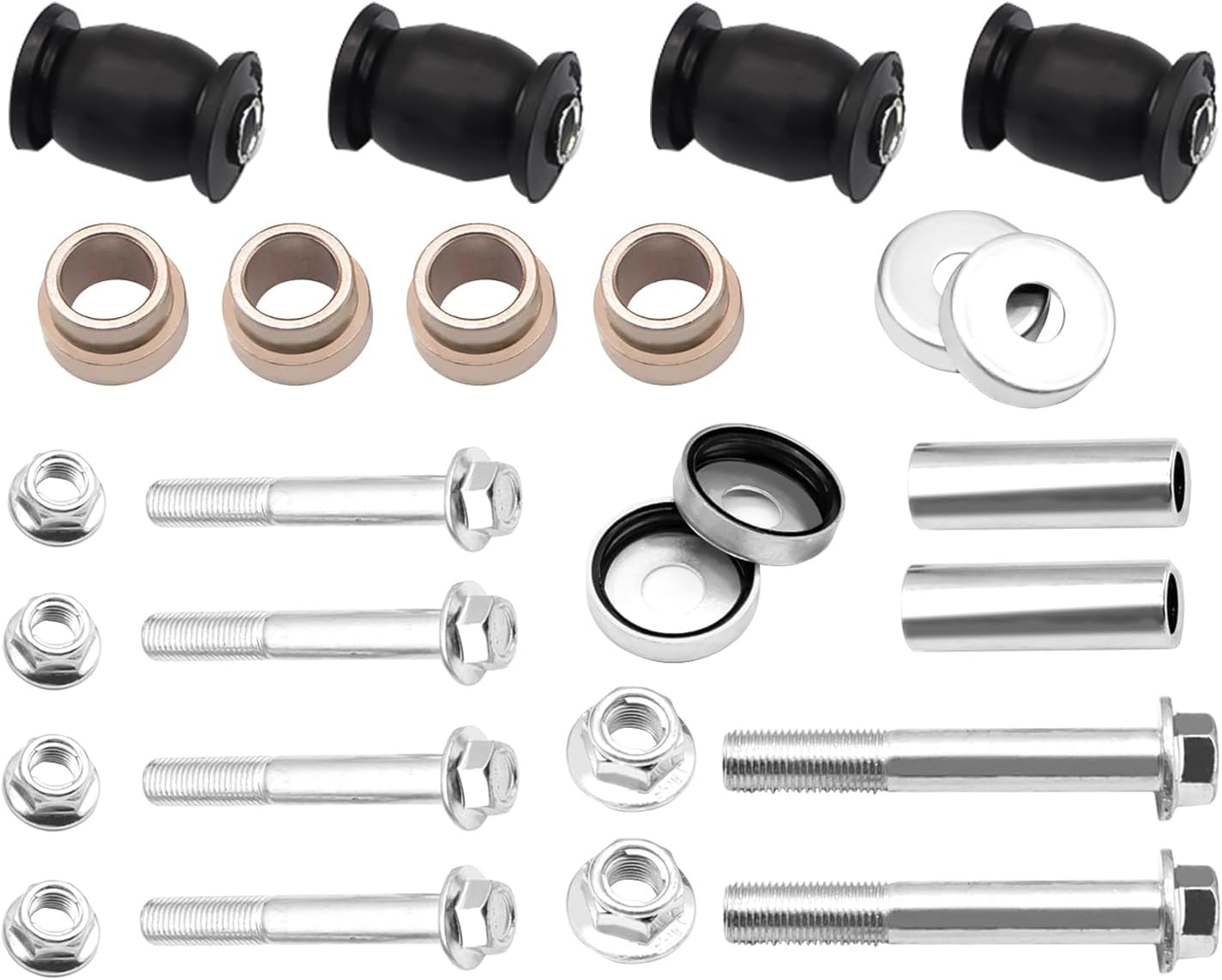 Amazon.com: CartClan Front Lower Arm Bushing, Cover & Collar Repair Kit ...