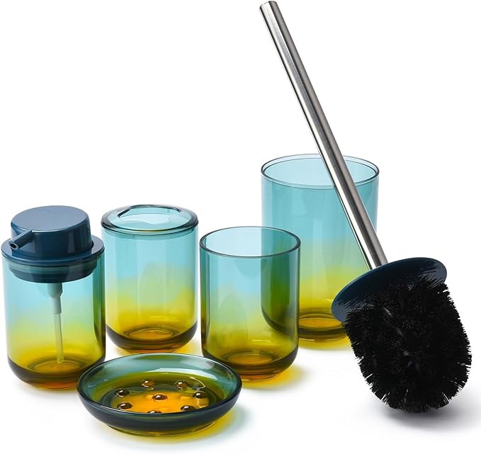 Amazon.com: Locco Decor Bathroom Vanity Accessories Set 5 Pieces Duo ...