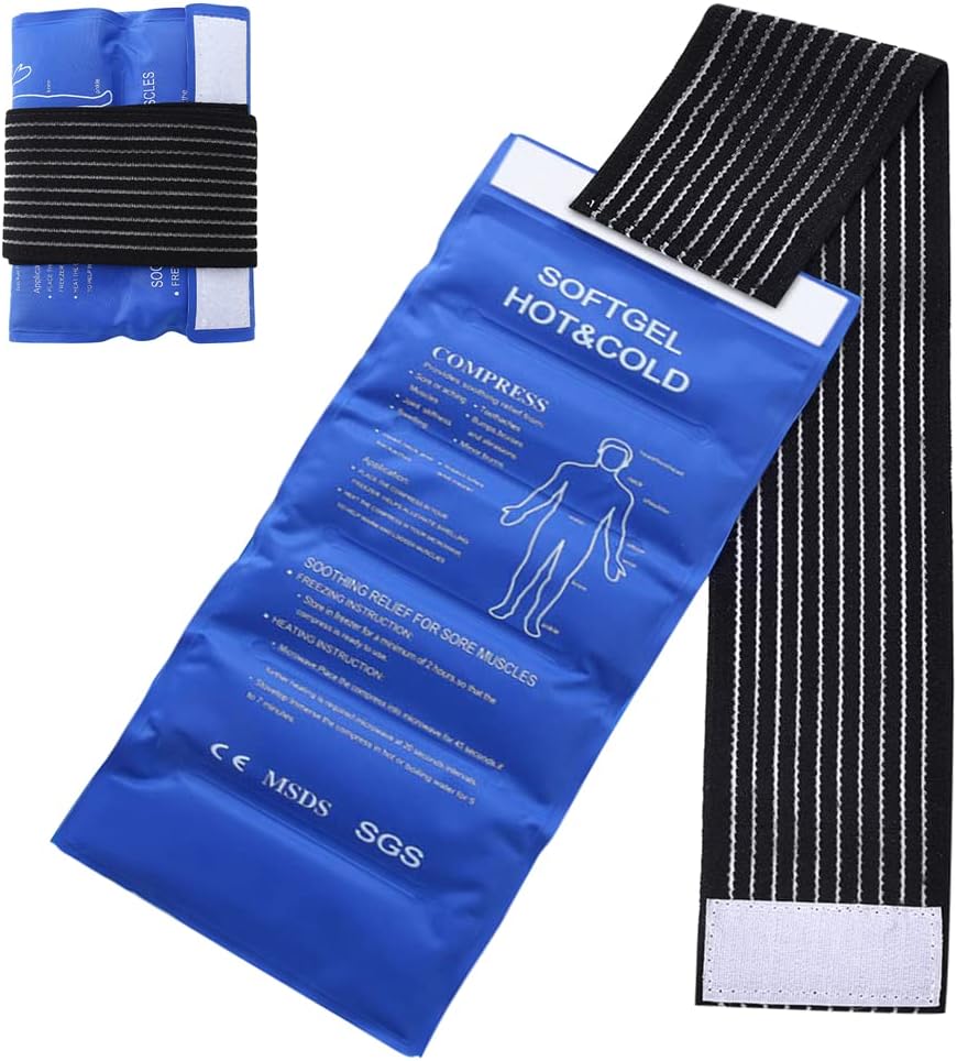 Gel Ice Cold Packs, Ice Pack for Injuries Reusable, Soft Cold/Hot ...
