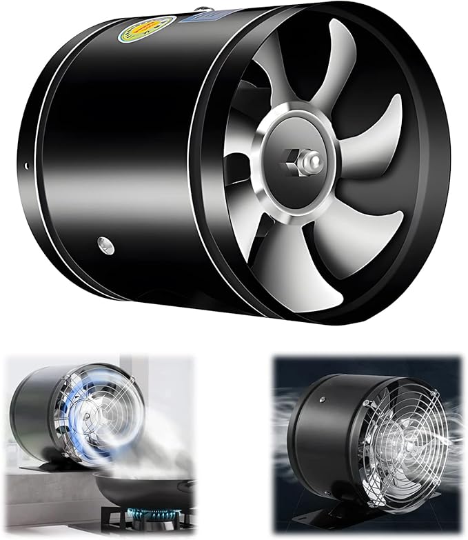 Multifunctional Powerful Mute Exhaust Fan, Duct Fan, Aluminum Alloy ...