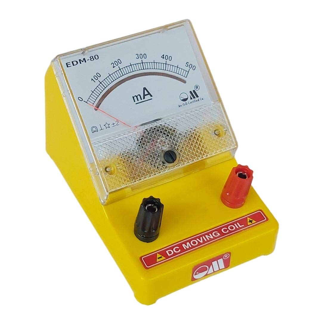 Om Meters EDM-80 Desk Stand Analog 0-500mA DC Moving Coil Ammeter ...