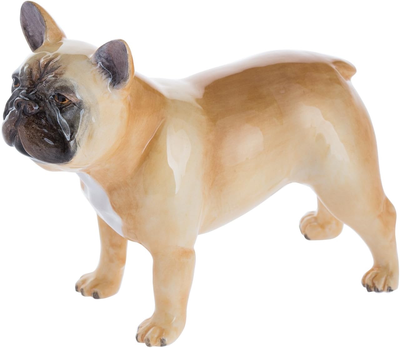 John Beswick French Bulldog Fawn Figurine, Earthenware, Multi-Colour ...