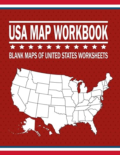 BLANK MAPS OF UNITED STATES WORKBOOK: American maps worksheets. Labeled ...