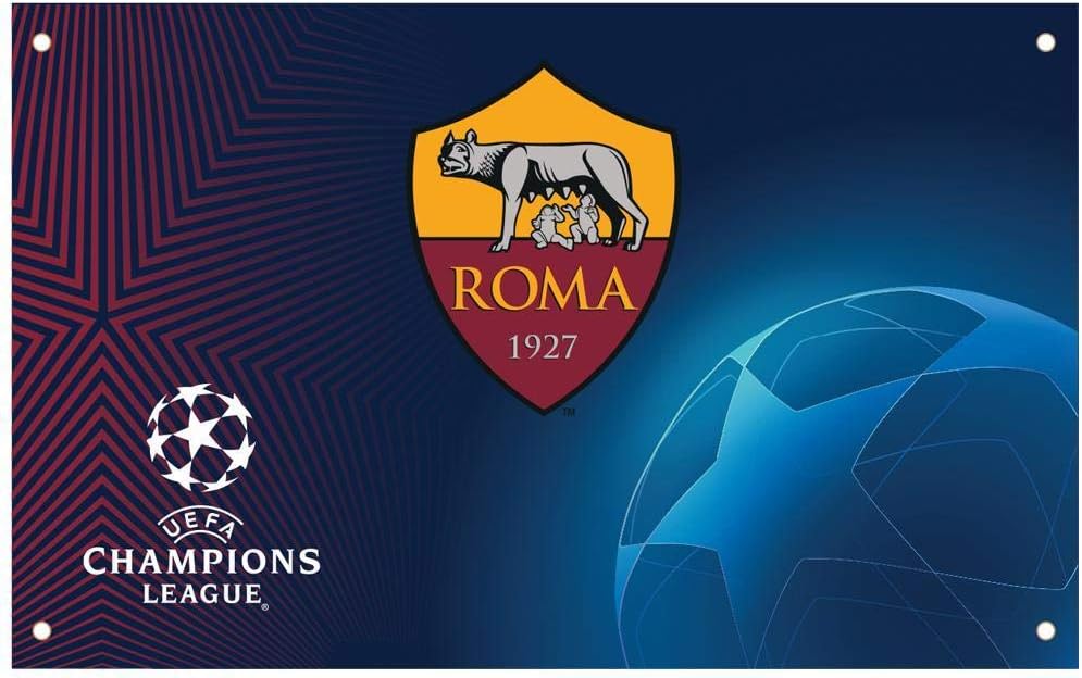 Amazon.com : AS Roma Champions League Flag (One Size) (Multicolored ...