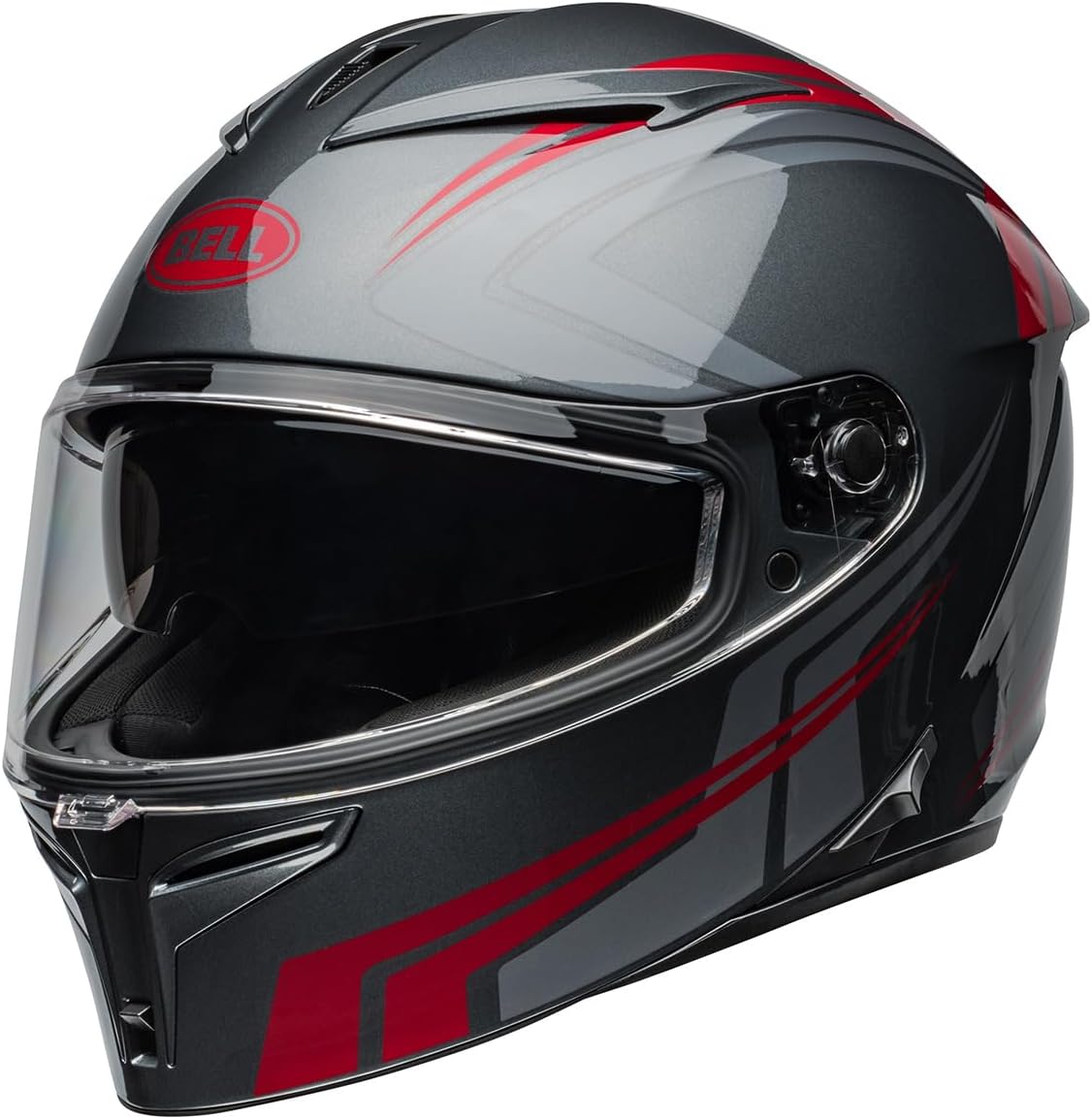 Amazon.com: BELL Lithium Helmet (Gloss Jetstream Gray/Candy Red - X ...