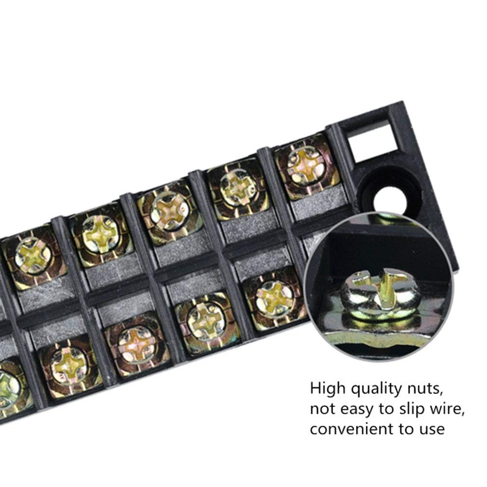 Snapklik.com : Summer-Home 5Pcs 15A 600V 12 Position Covered Dual Row ...