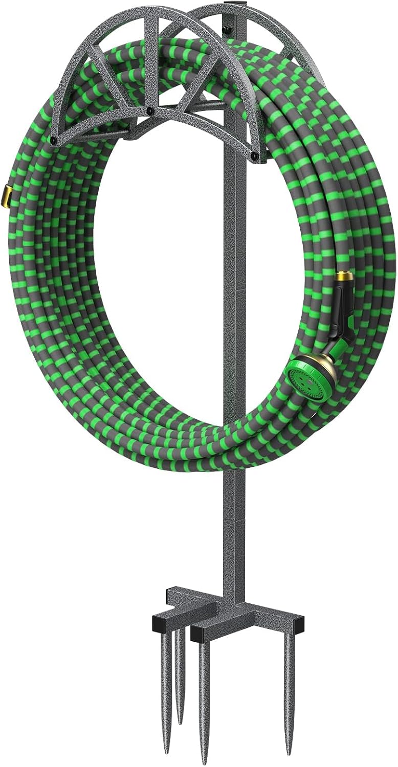 Amazon.com: Mr IRONSTONE Upgraded Garden Hose Holder with Anti-Rust ...